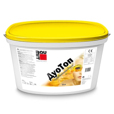 Полимерна мазилка Baumit DuoTop White(0019) K1.5 бяла 25кг - PRAKTIS