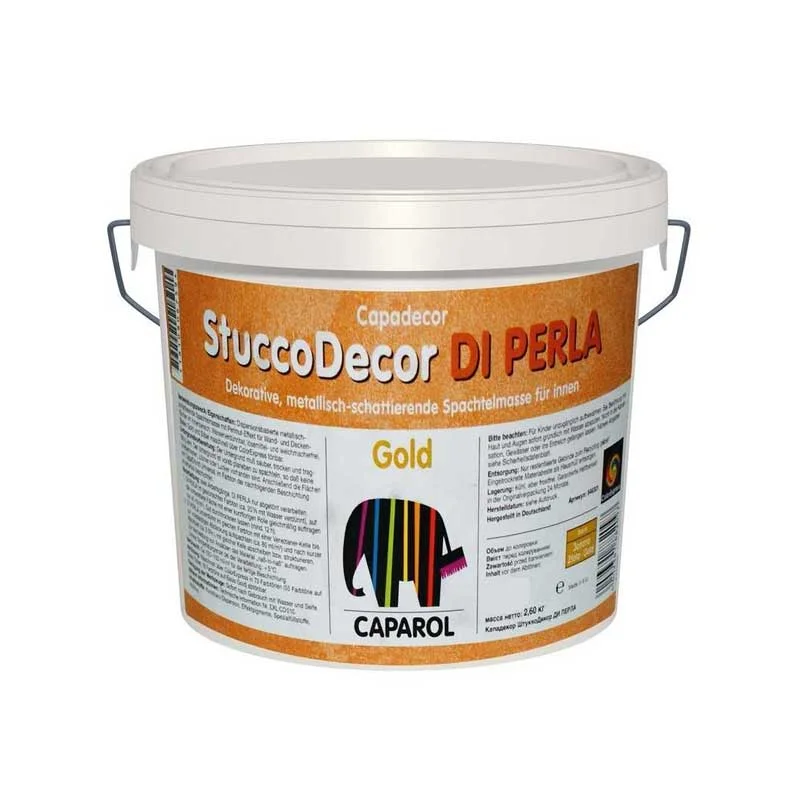 Шпакловъчна мазилка Caparol Stucco Di Perla Gold 1,25л - PRAKTIS