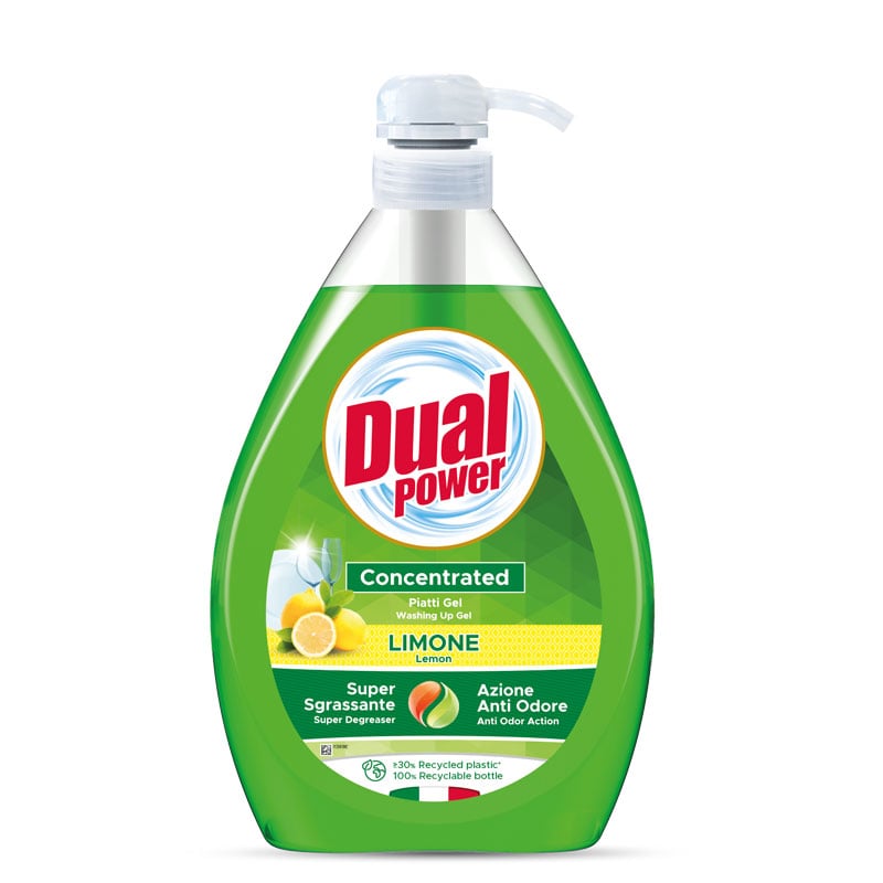 Препарат за съдове Dualpower Gel Limone концентрат 1л - PRAKTIS