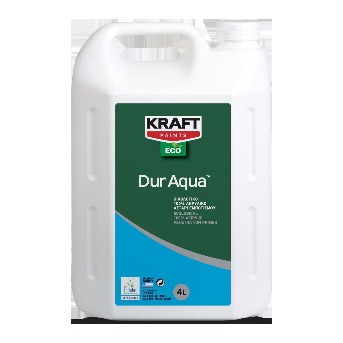 Прозрачен акрилен грунд Kraft Eco Dur Aqua 10л - PRAKTIS