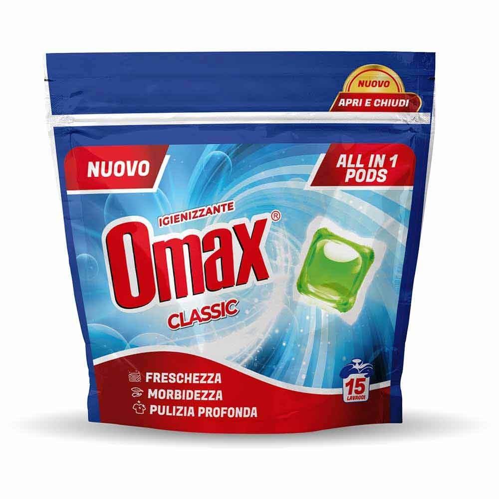 Капсули за пране Omax All in One Classico 15 броя - PRAKTIS